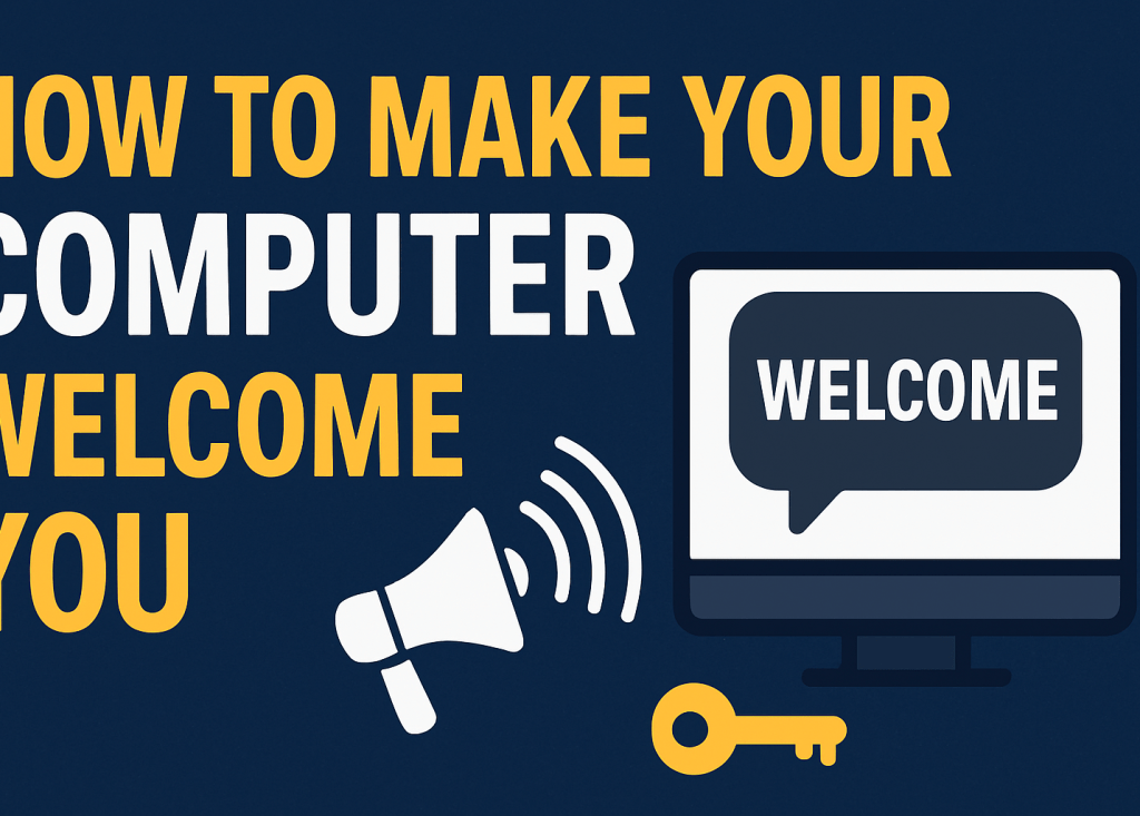 How to Create a Voice Welcome Message on Windows – Spyboy blog