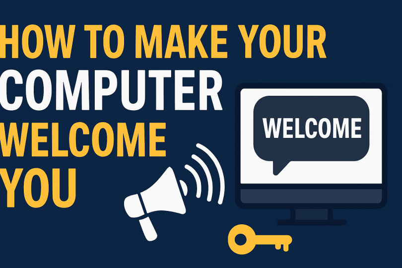 How to Create a Voice Welcome Message on Windows – Spyboy blog